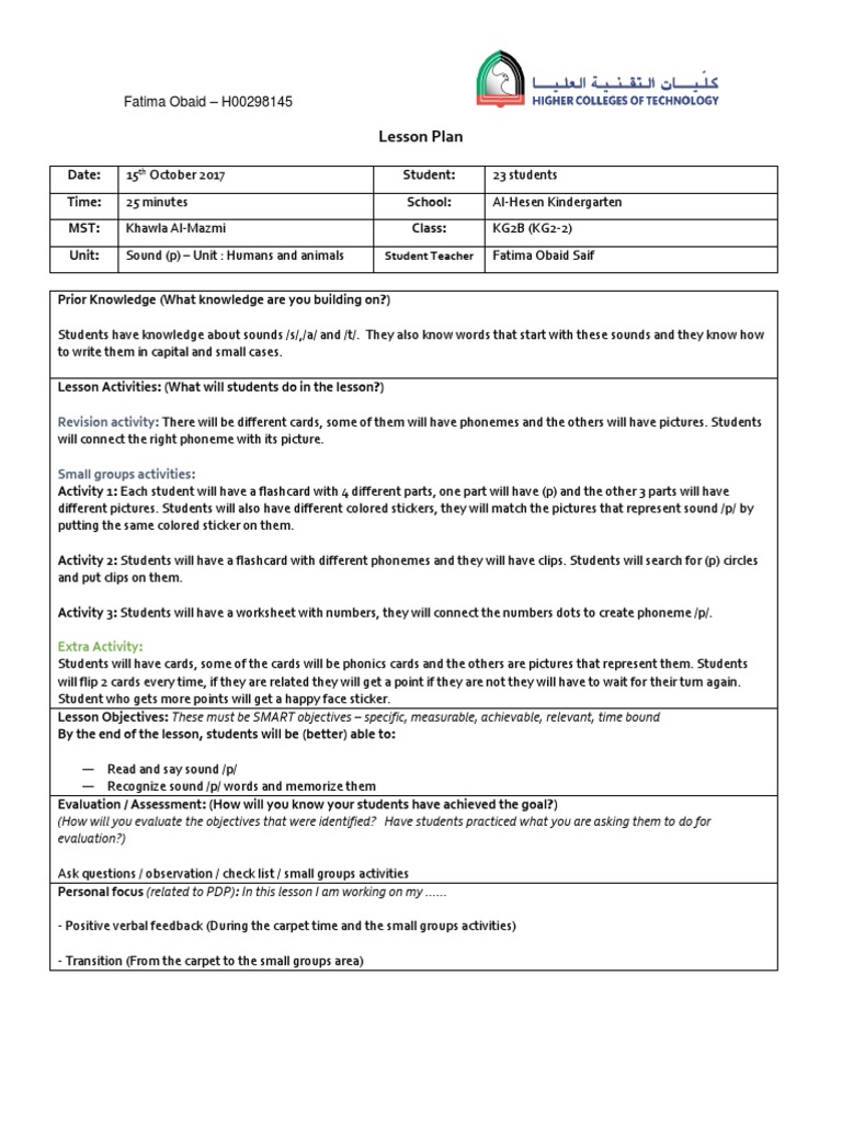 Lesson Plan: Revision Activity | PDF | Educational Assessment | Teachers