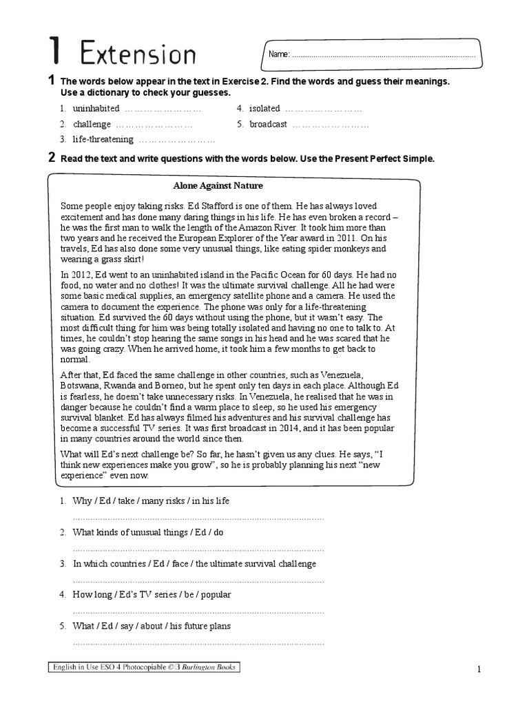 Reading english in use 4 eso