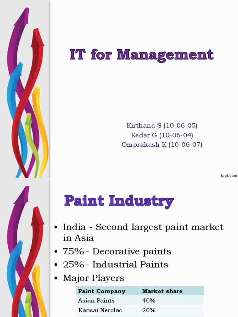 Asian Paints DTS Market Analysis | PDF