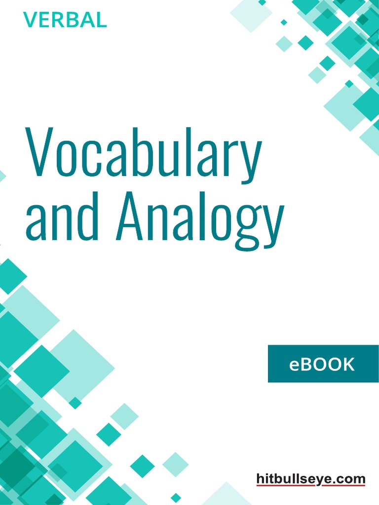Vocabulary Building and Analogies Guide | PDF | Deflation | Vocabulary