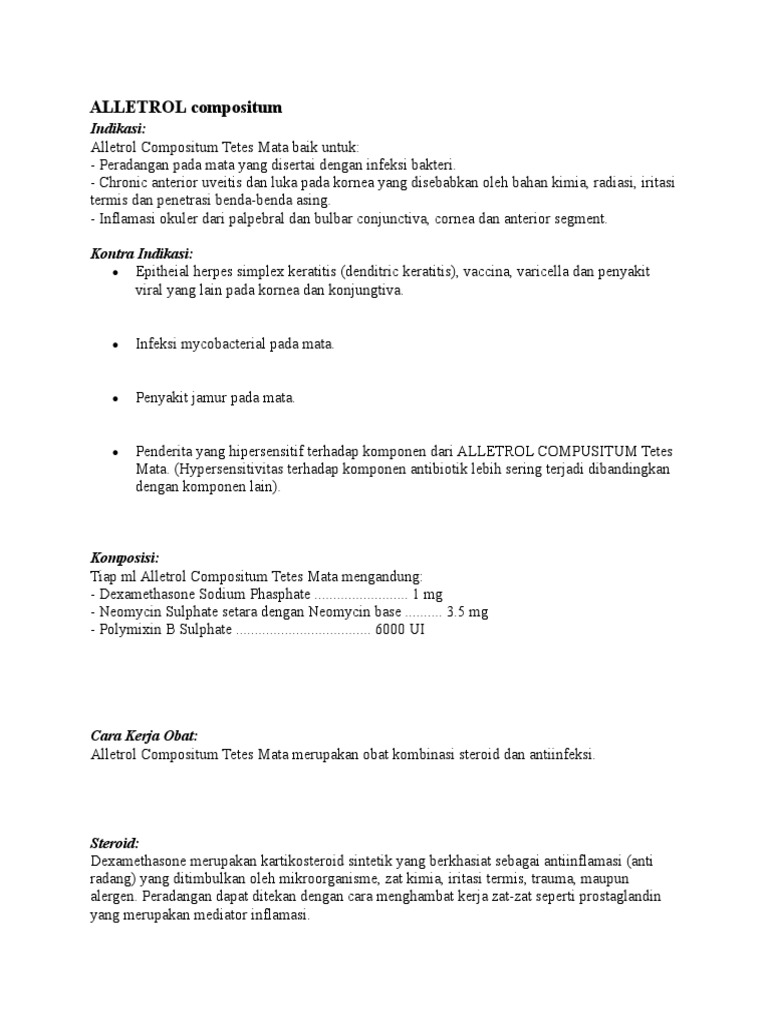 ALLETROL Compositum | PDF