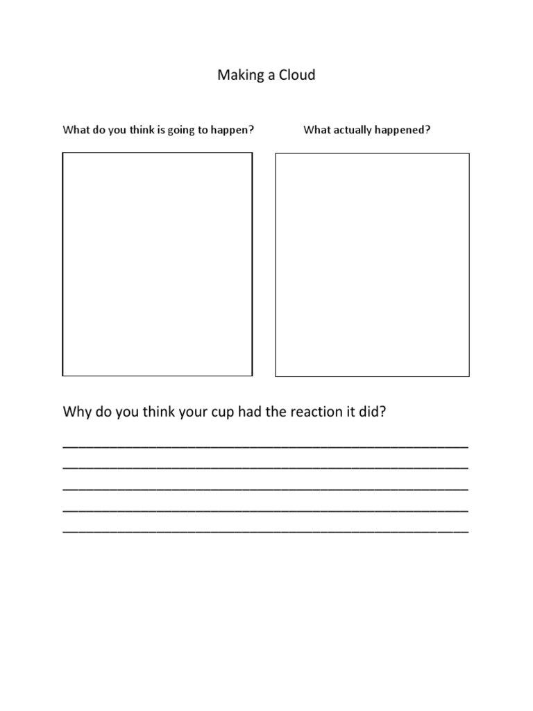 Understanding Cloud Formation Reactions | PDF | Games & Activities