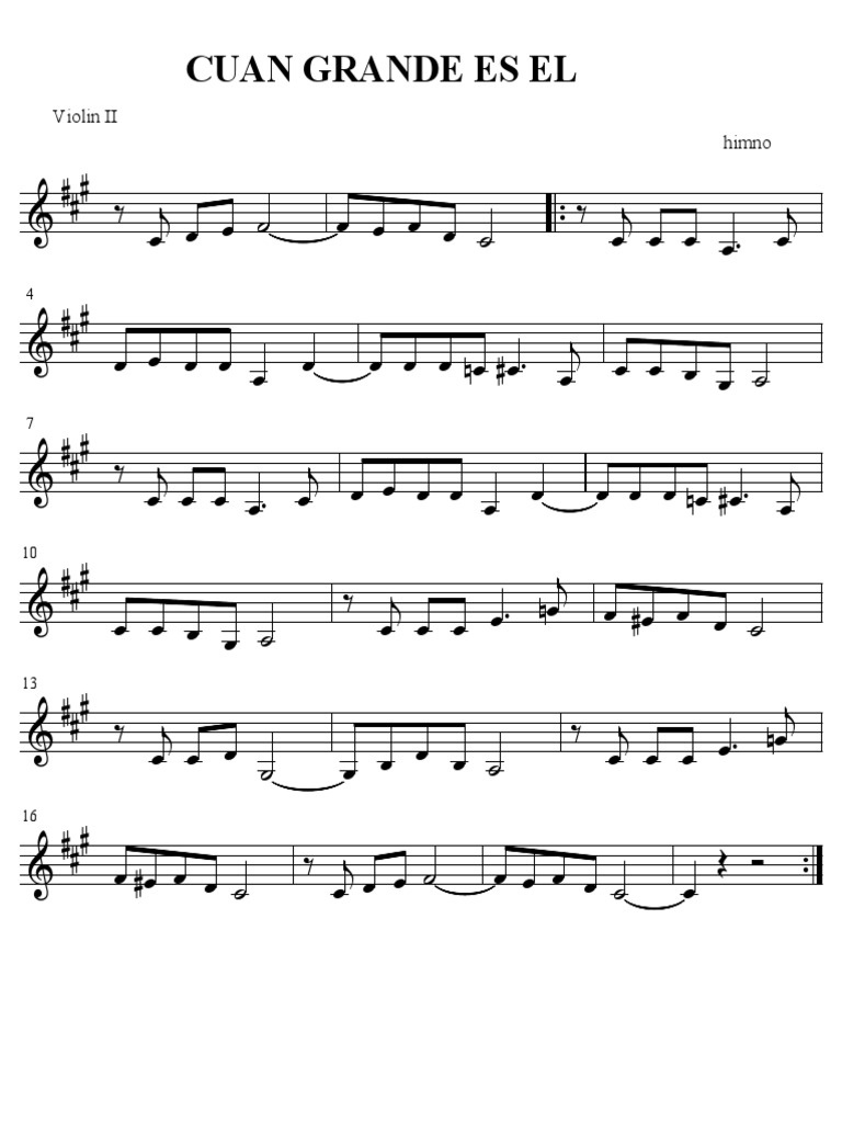 Cuan Grande Es El Violin II | PDF