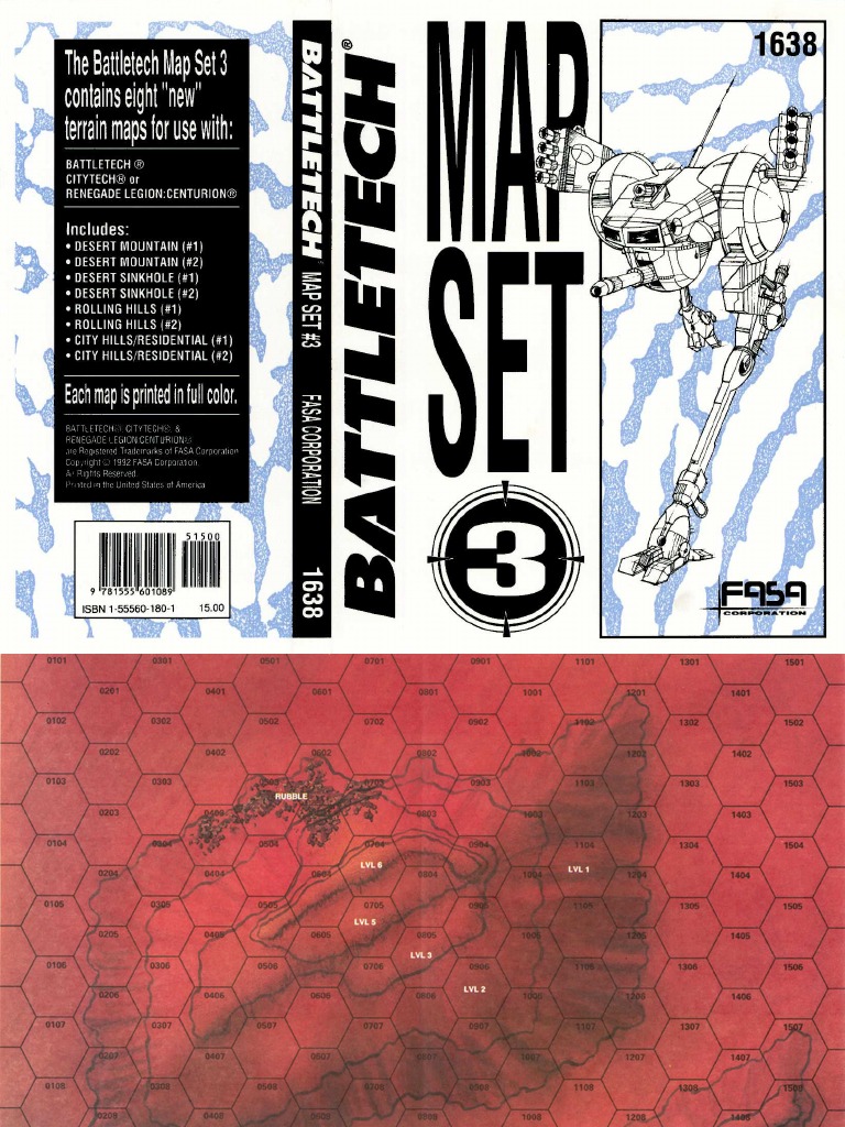 BattleTech 1638 - Map Set #3 | PDF