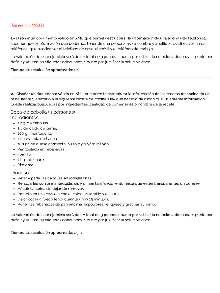 Tarea Lenguaje de Marcas | PDF