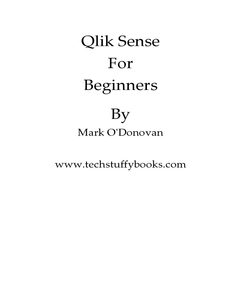 Qlik Sense For Beginners - 29 Pages | PDF | Microsoft Excel ...