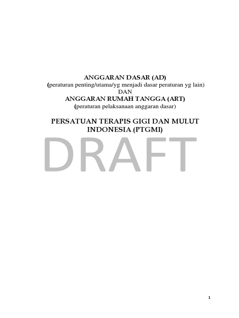 Draft AD ART PTGMI - Edited | PDF