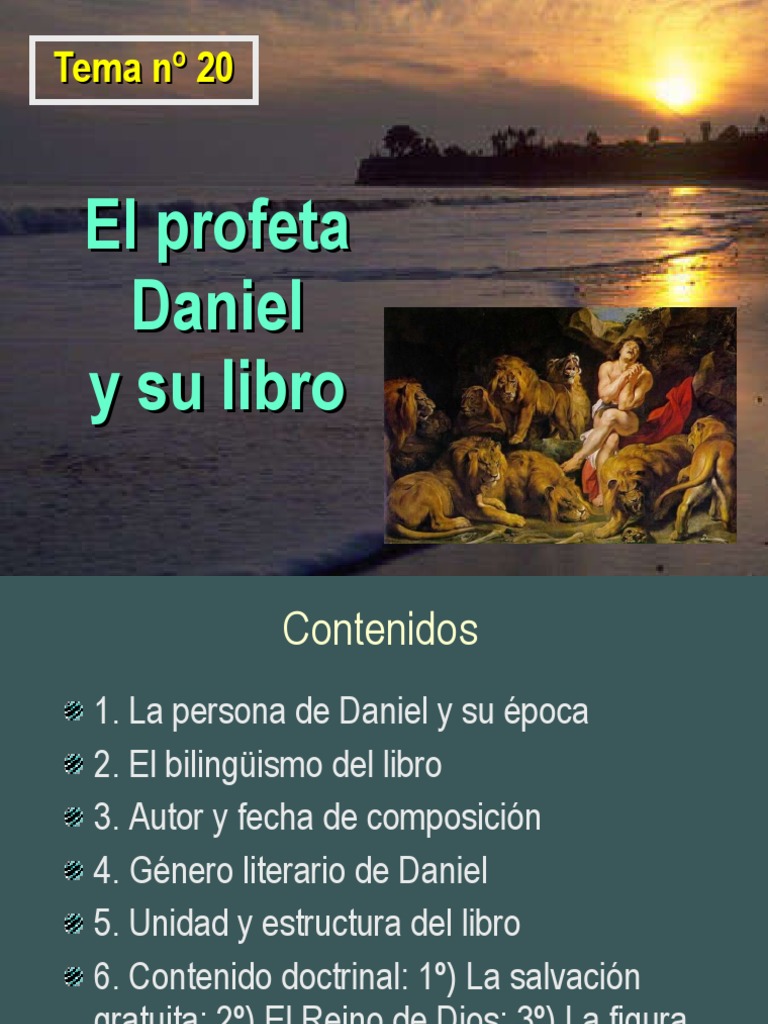 El Profeta Daniel y Su Libro | PDF | Lenguaje hebreo | Daniel (figura bíblica)