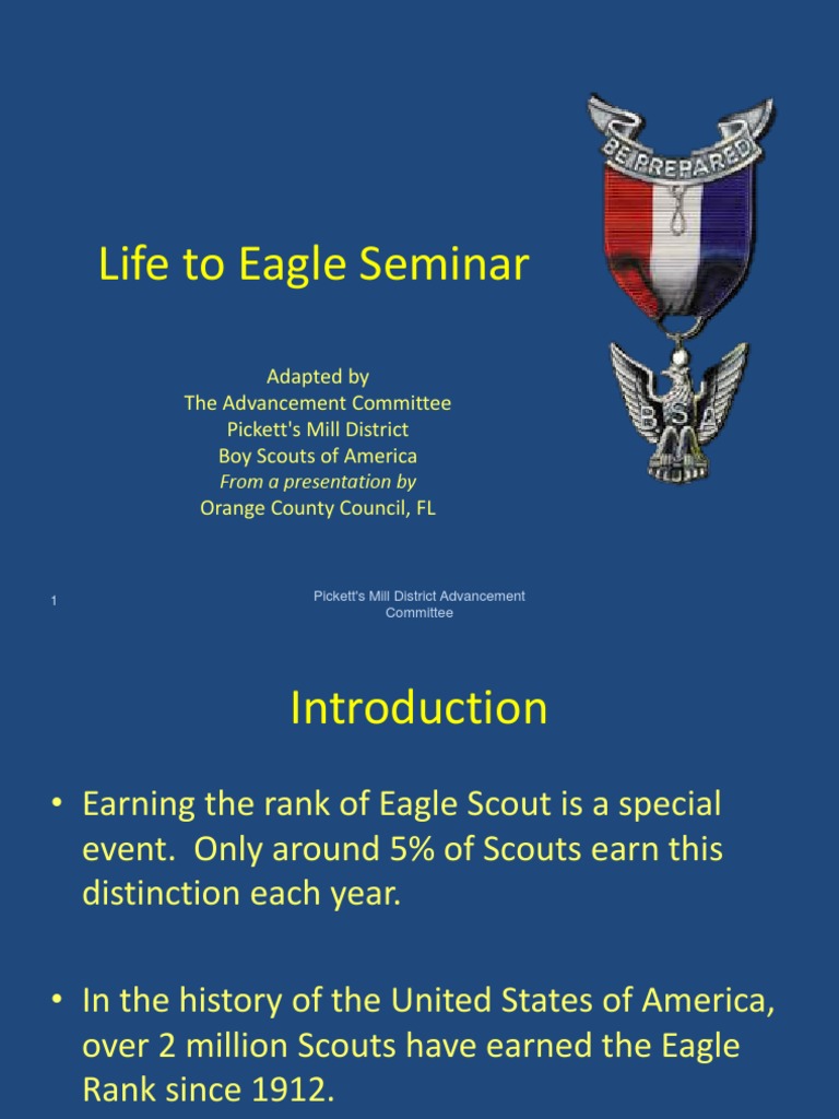Life To Eagle Seminar Picketts Mill District | PDF | Boy Scouts Of ...