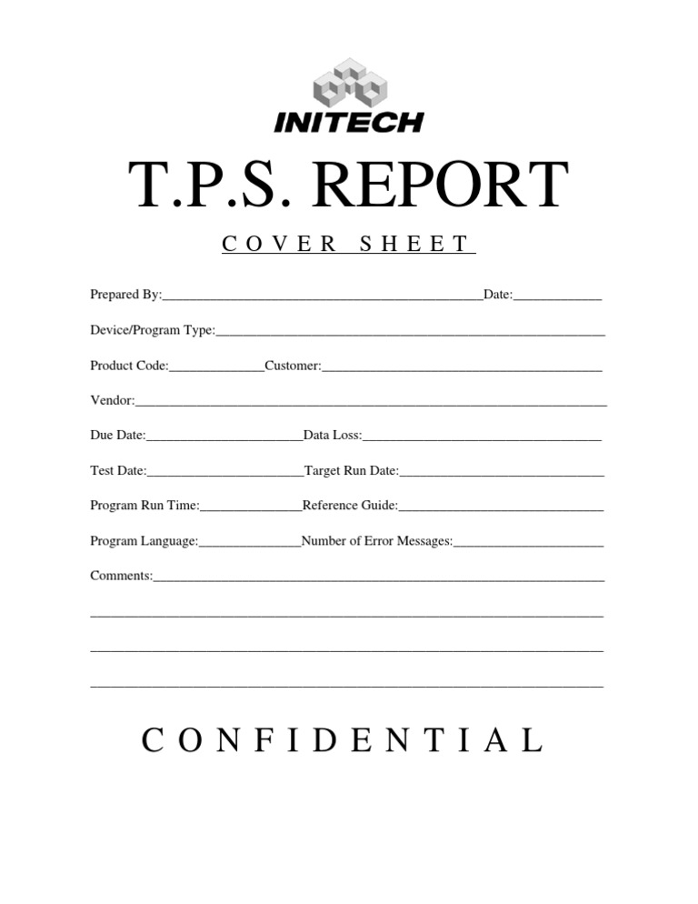 TPS Report (From Office Space) | PDF | Areas Of Computer Science ...