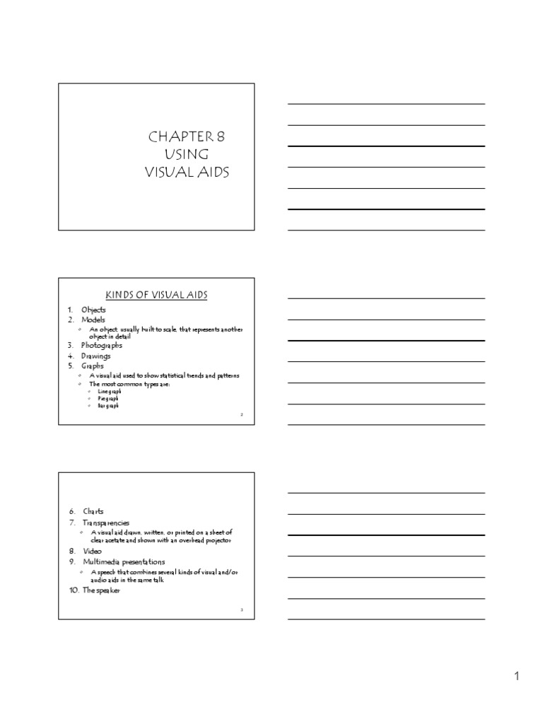 Chapter 8 Using Visual Aids | PDF