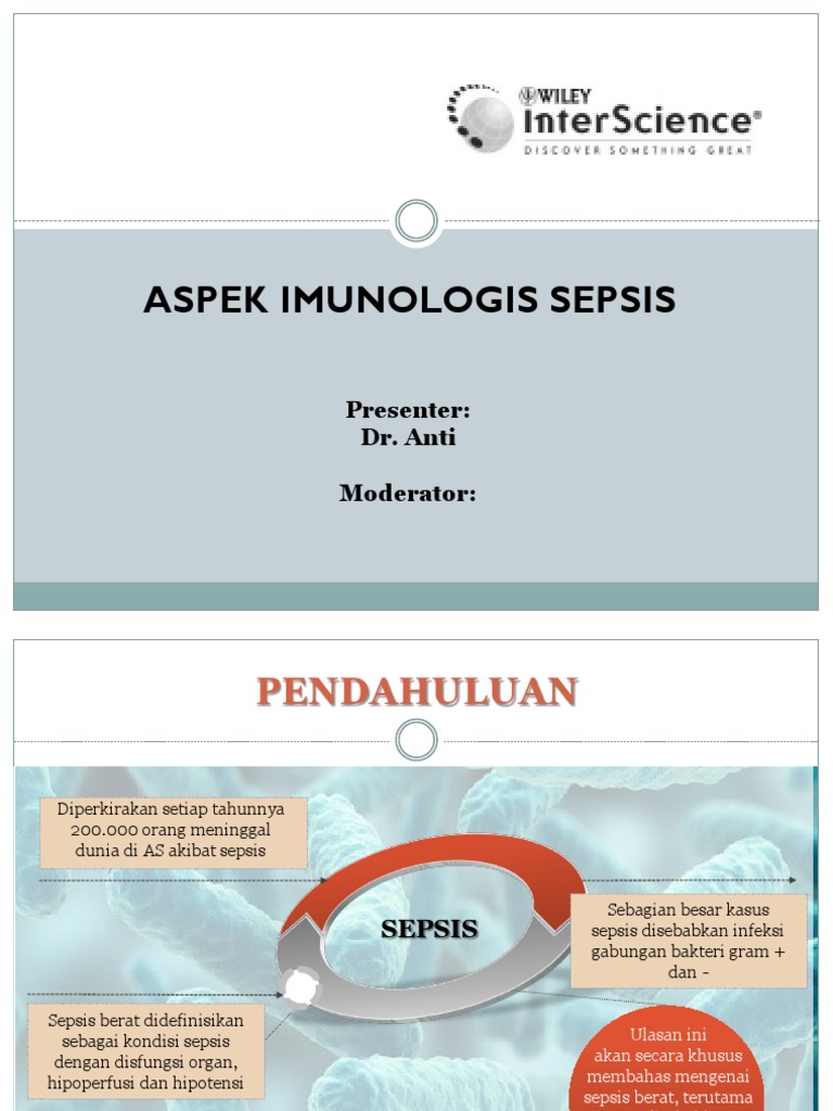 Sepsis Immunology Pdf Sains And Matematika