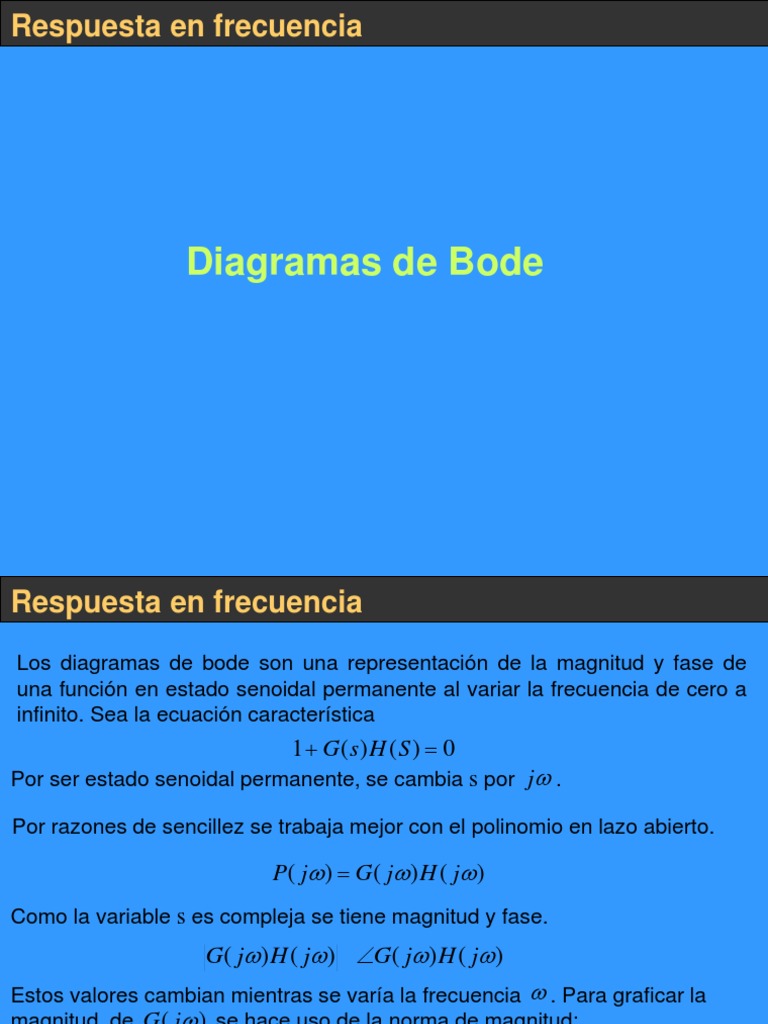 Diagrama de Bode | PDF | Análisis | Física