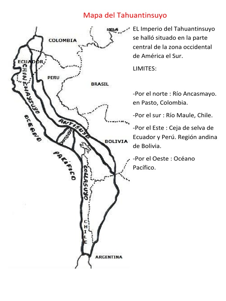 Mapa Del Tahuantinsuyo | PDF