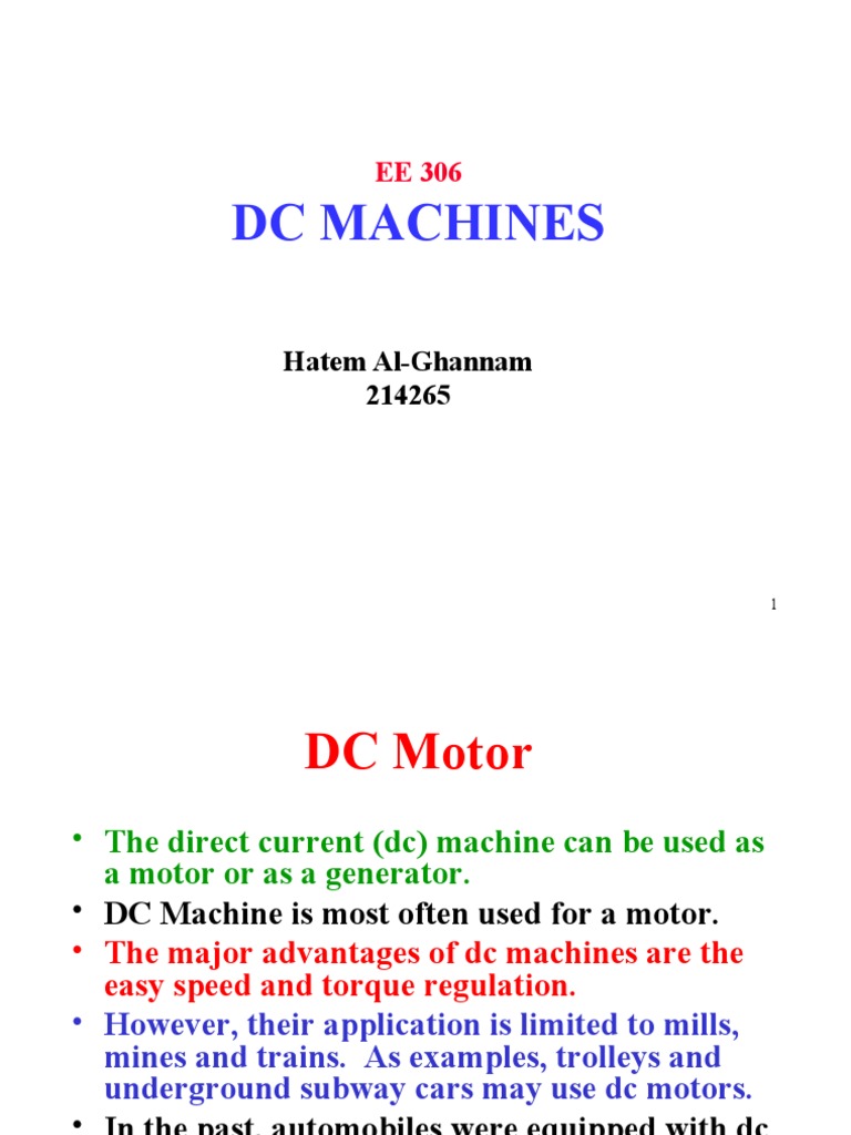 DC Machines | PDF | Electric Motor | Electric Generator