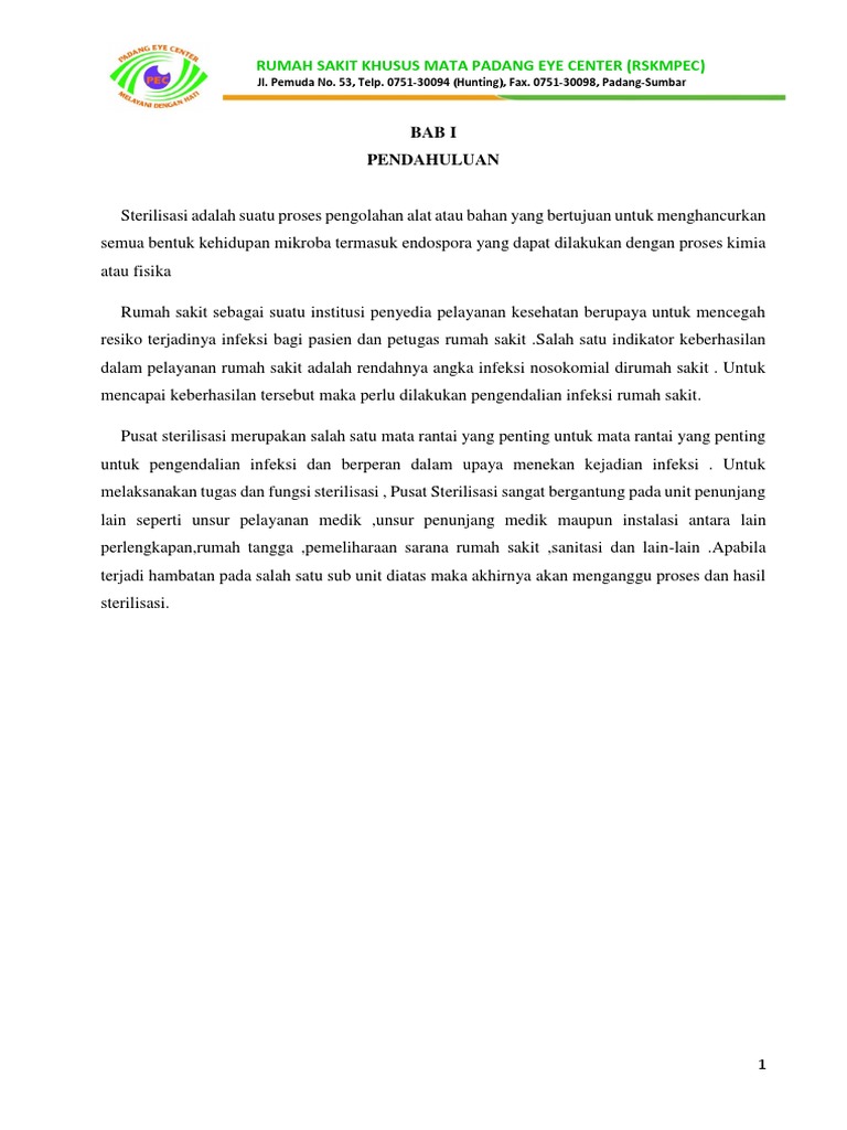 Rumah Sakit Khusus Mata Padang Eye Center | PDF | Pengembangan Diri