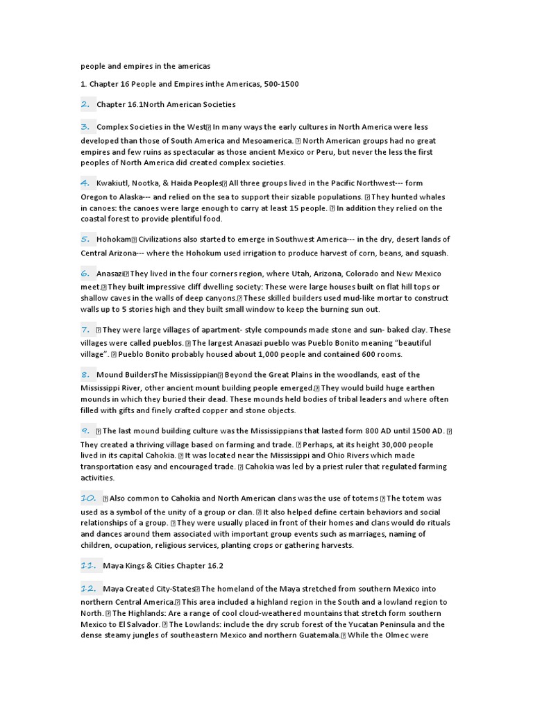 People and Empires in The Americas | PDF | Maya Civilization | Aztec