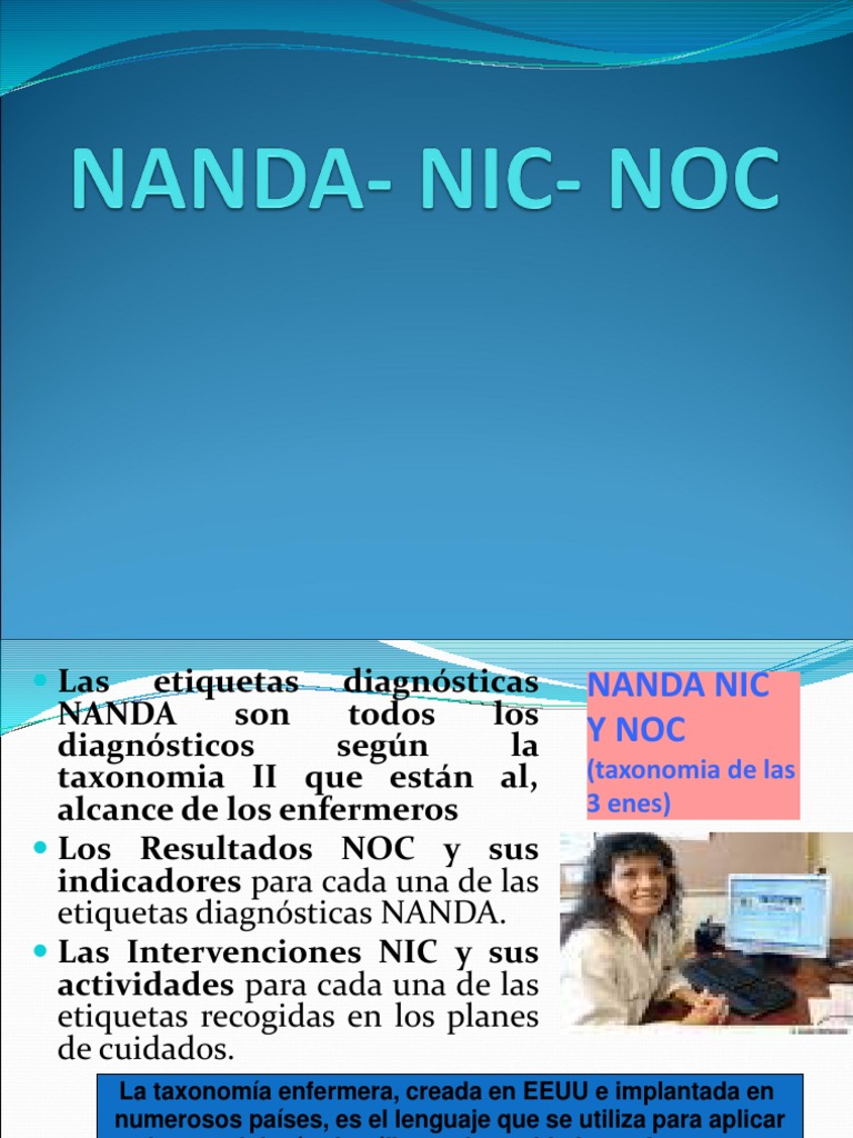 Nanda Nic y Noc Nuevo | Ciencias de la Salud | Medicina