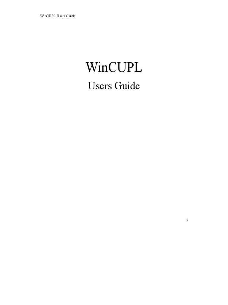 Wincupl | PDF | Menu (Computing) | Text File