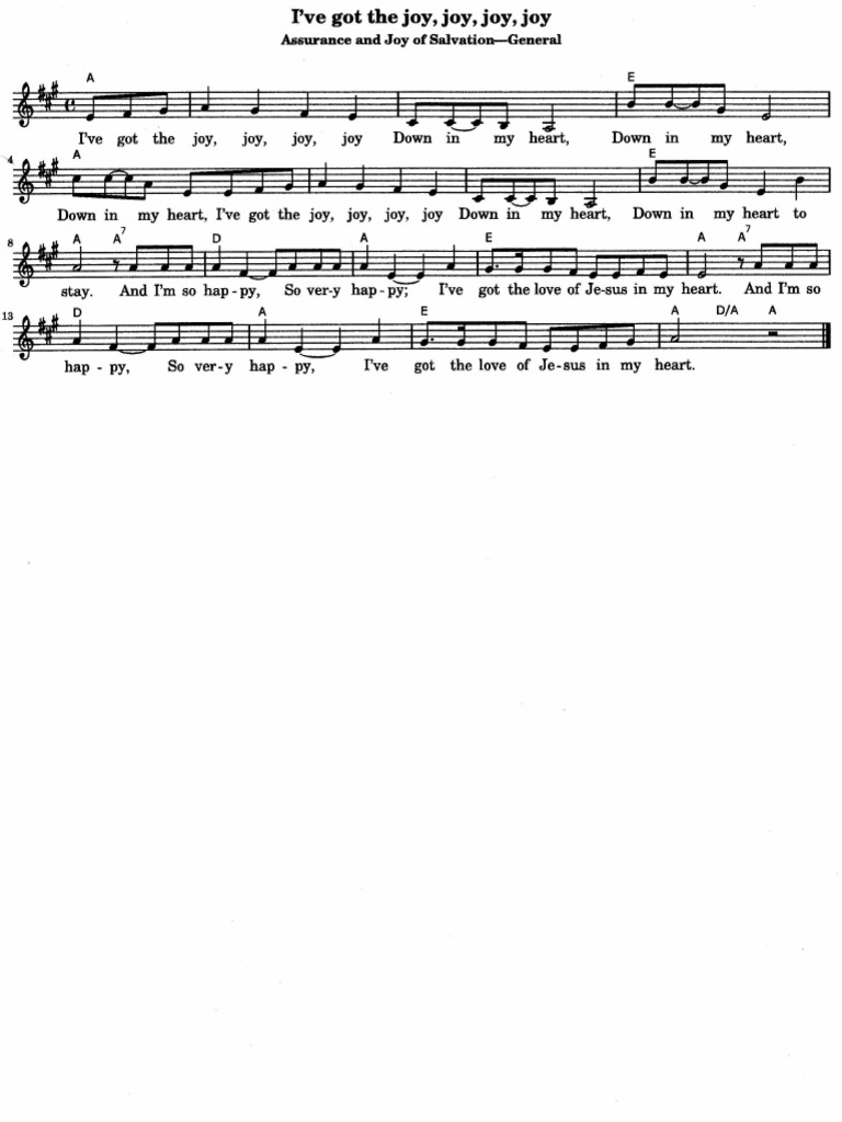 Joy of Salvation Lyrics and Chords | PDF