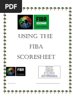 FIBA Official Basketball Score Sheet1 | PDF | Referee | Entertainment