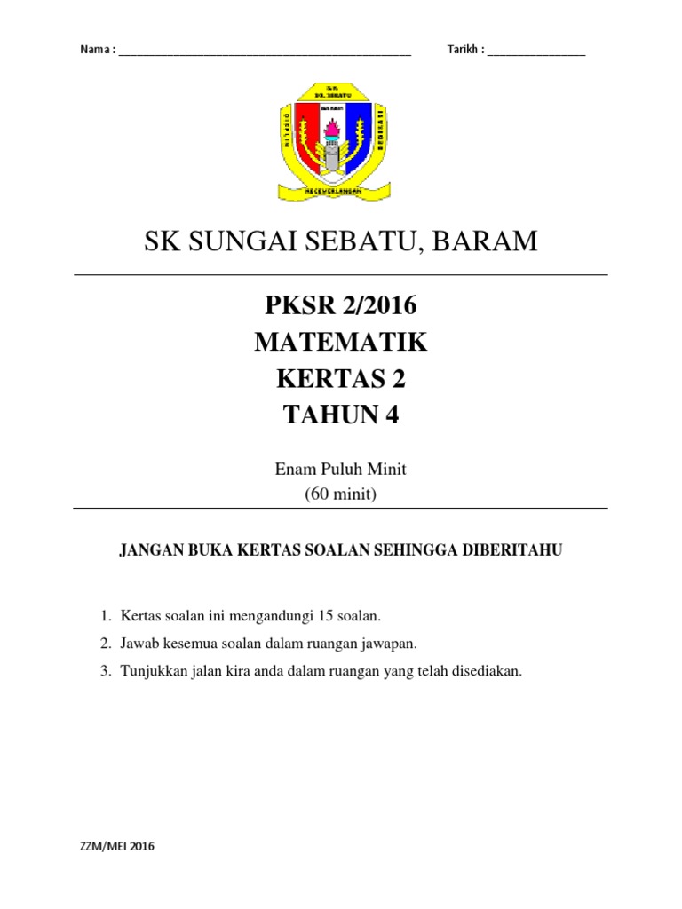 Tahun 4 k2 Sktp2 | PDF