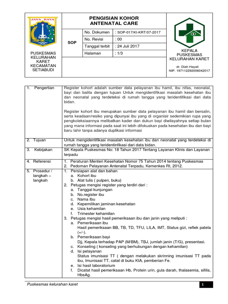 Pengisian Kohort | PDF