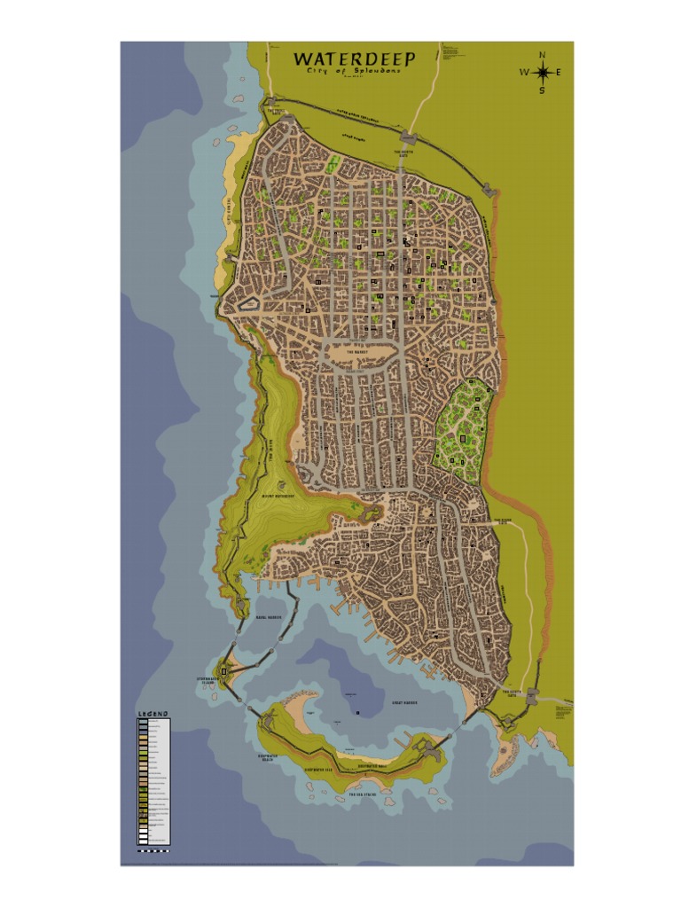 Waterdeep Map PDF | PDF | Language Arts & Discipline