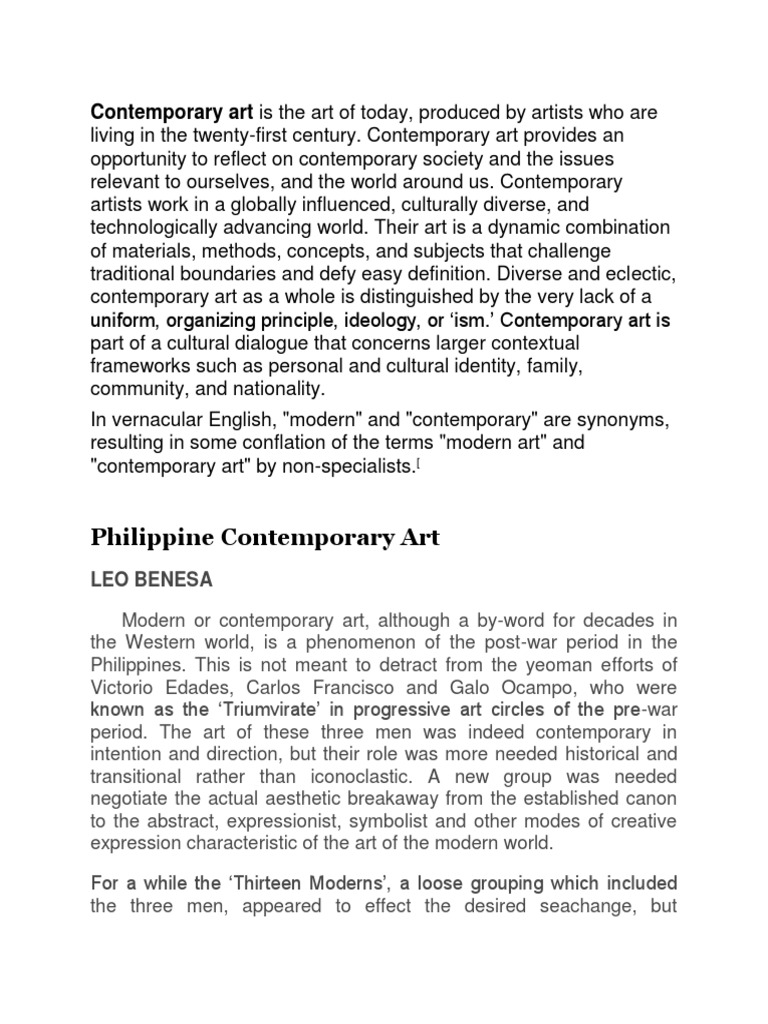 Contemporary Art | PDF | Contemporary Art | Paintings