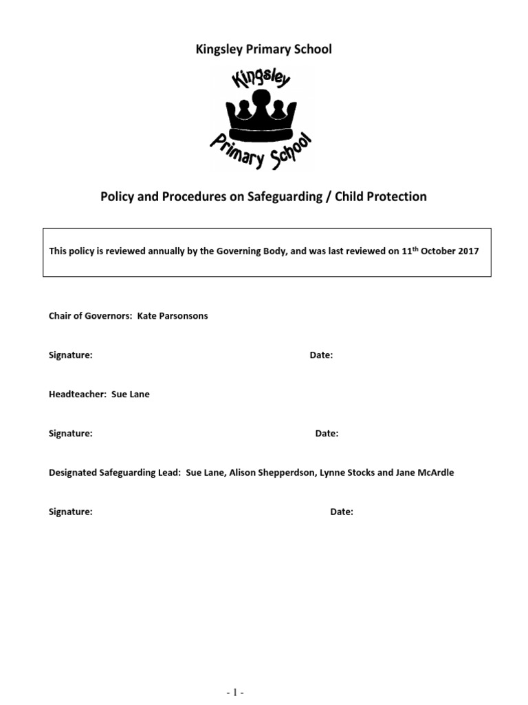 Safeguarding Policy | PDF | Child Neglect | Child Protection
