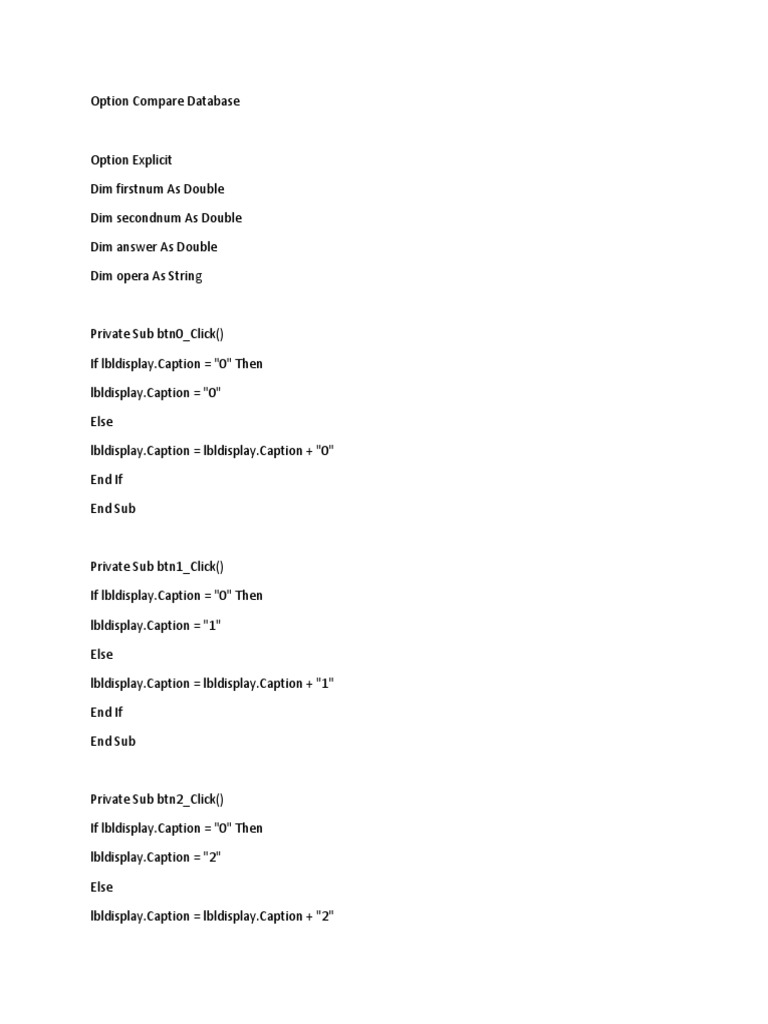 Option Compare Database | PDF