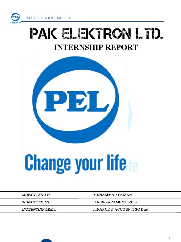 Pak Elektron Ltd. (Pel). Internship Report to Hr Dept. 03 | Banks | Payroll