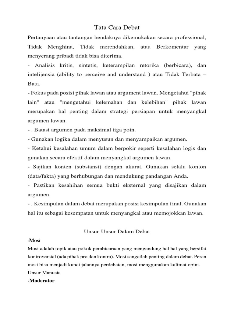 DEBAT | PDF | Hukum