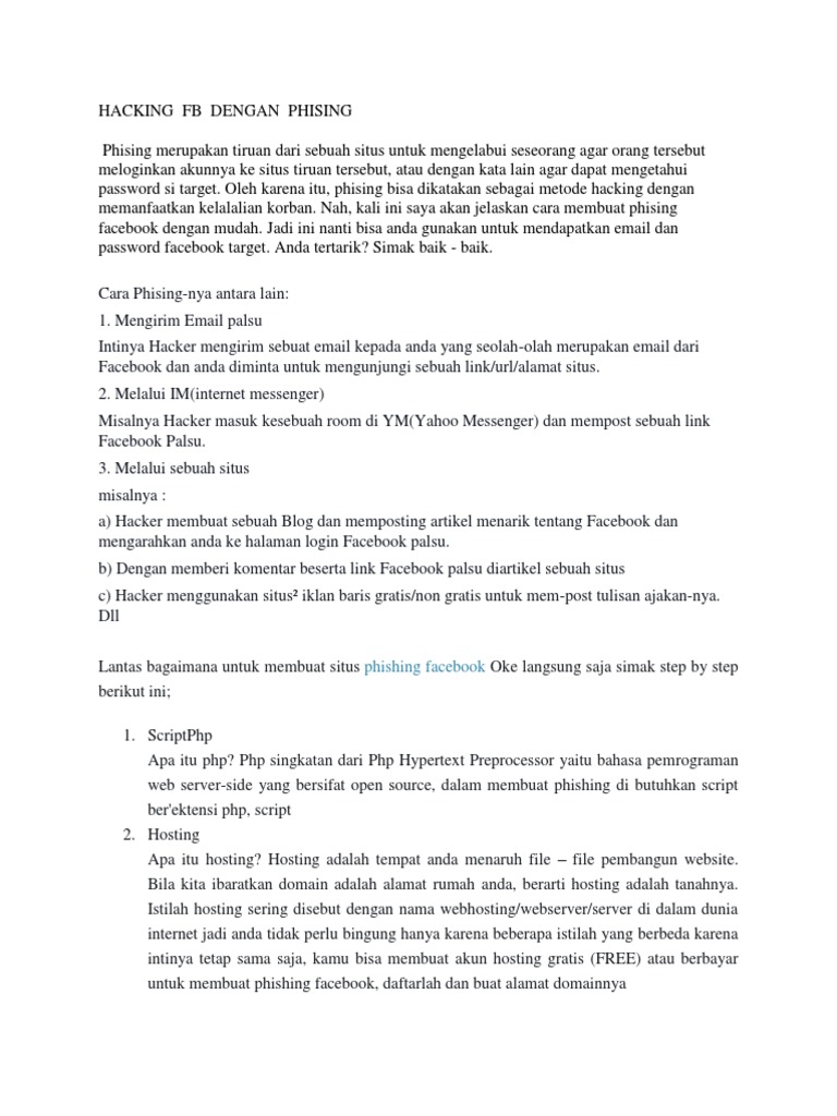 Phising Facebook | PDF