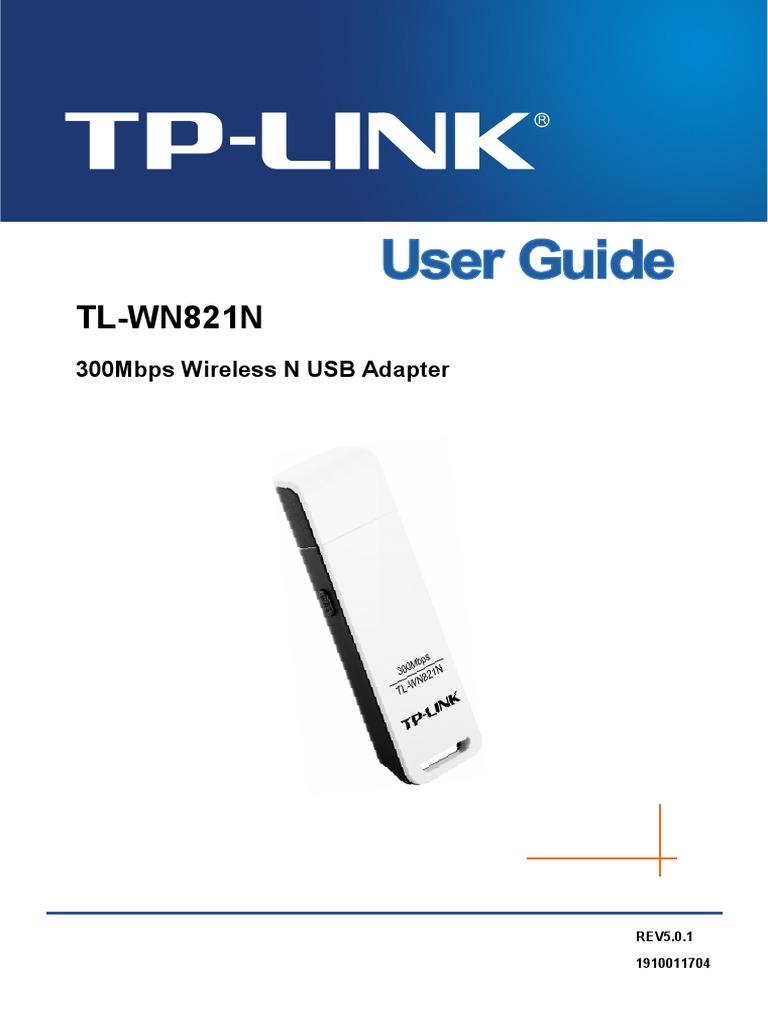 TL-WN821N(UN)_V4_UG | Wireless Lan | Ieee 802.11
