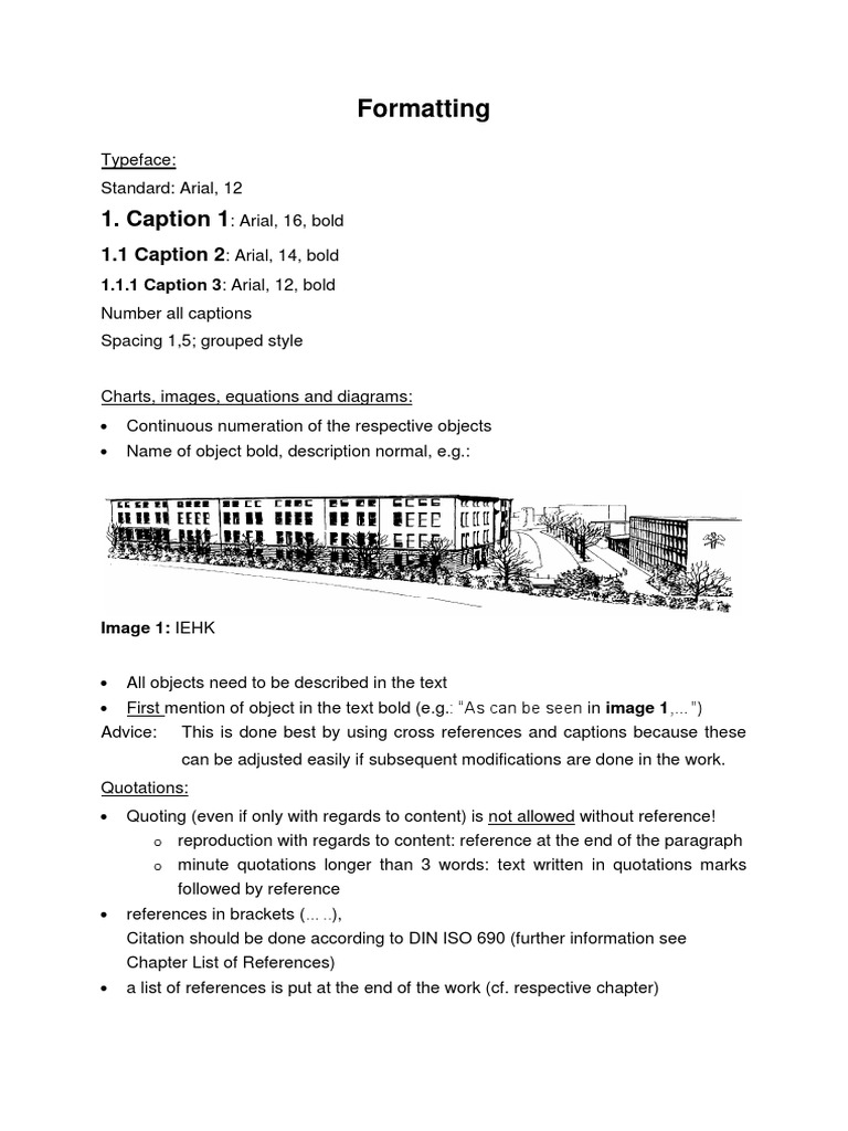 Formatting: 1. Caption 1 | PDF | Experiment | Thesis