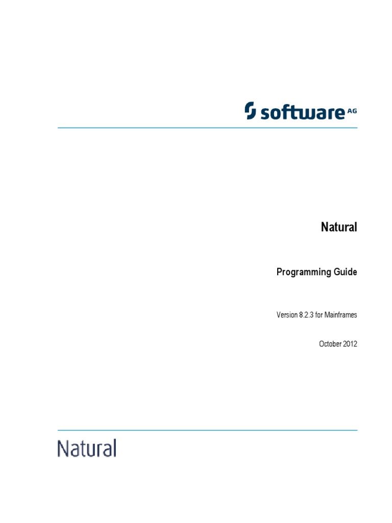 Programming Guide Natural And Adabas Pdf Control Flow Subroutine 