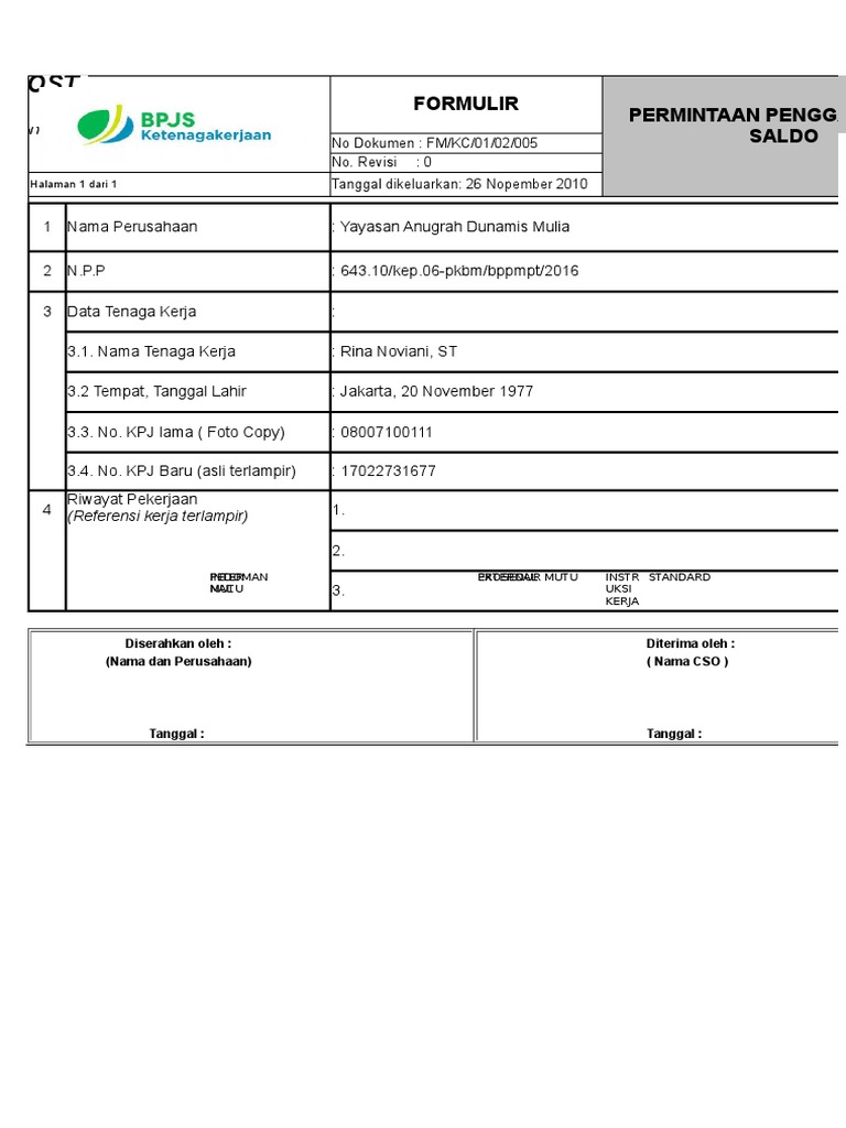 Form Amalgamasi | PDF