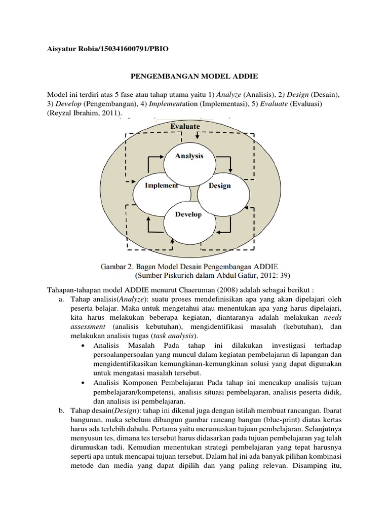 Pengembangan Model ADDIE | PDF