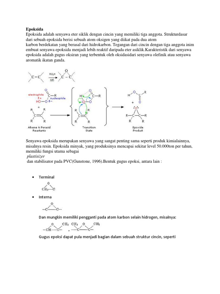 Epoksida: Struktur, Reaksi, dan Aplikasi | PDF | Seni | Sains & Matematika