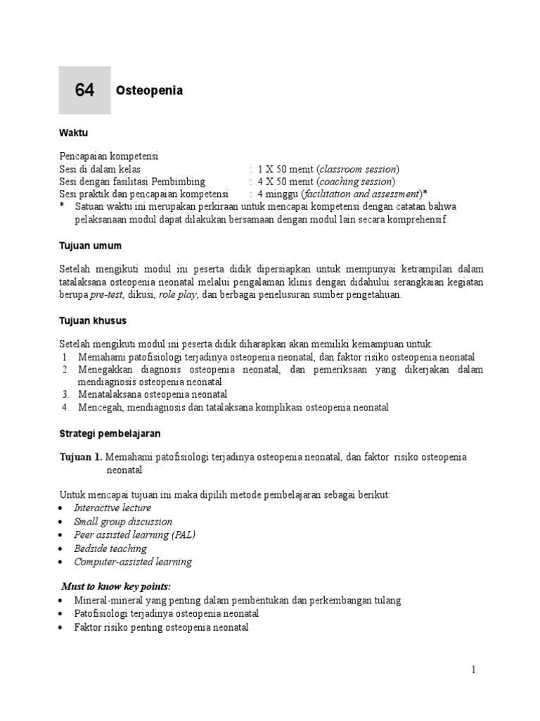Osteopenia | PDF