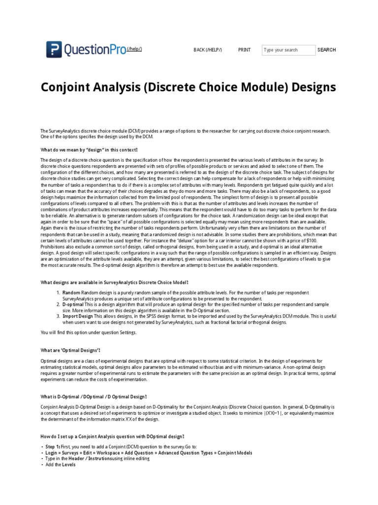 Designs QuestionPro | PDF | Applied Mathematics | Statistics