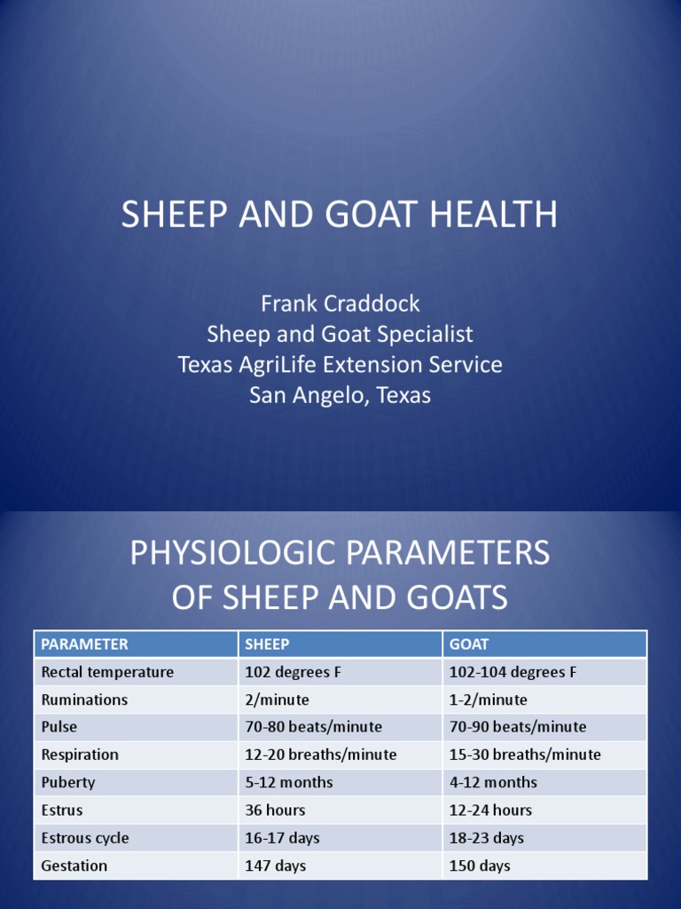 Sheep and Goat Health | PDF | Goat | Sheep