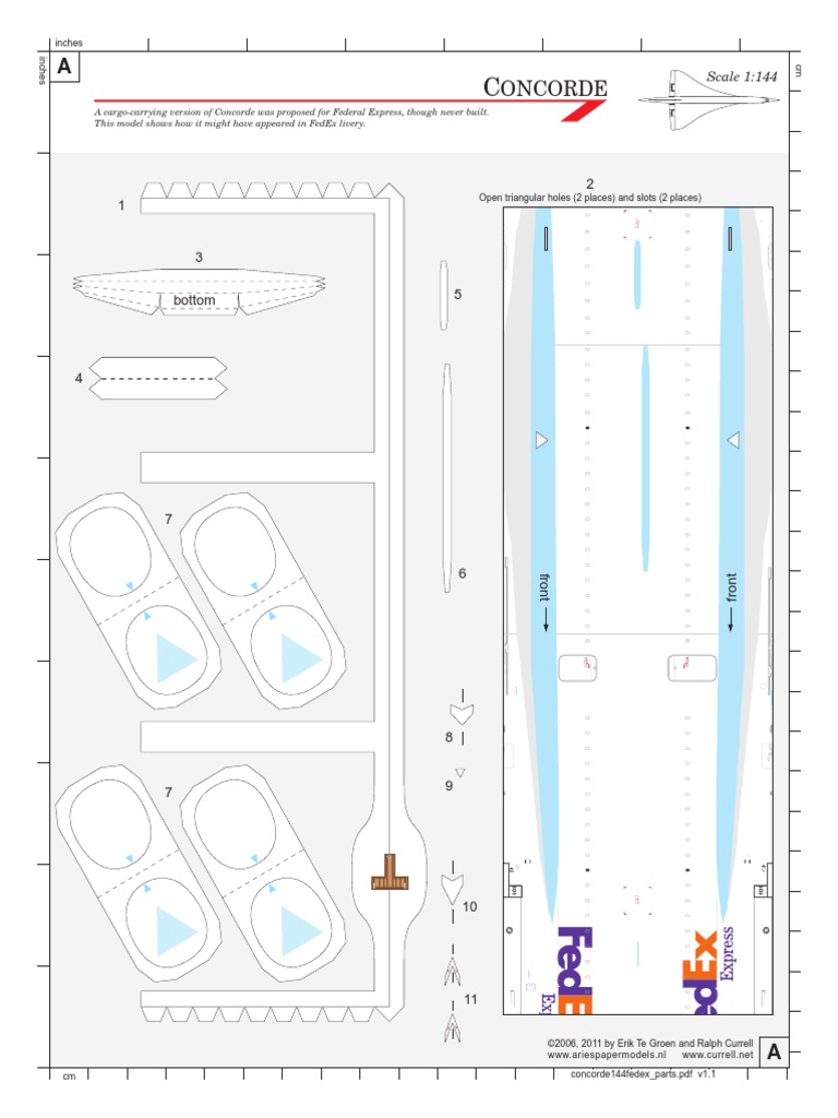 Concorde144fedex Parts | PDF | Aeronautics | Aircraft