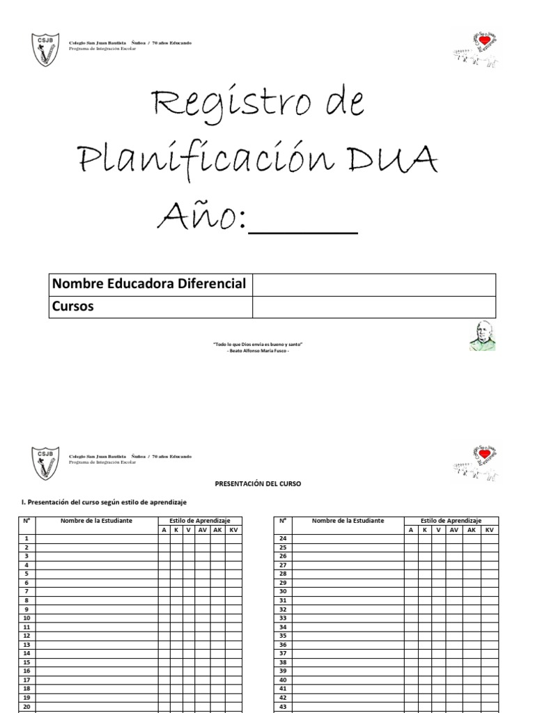 Cuadernillo Planificación DUA.pdf | Memoria | Lectura (proceso)
