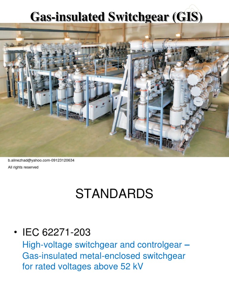 Gas-insulated Switchgear (GIS): All rights reserved | Electrical ...