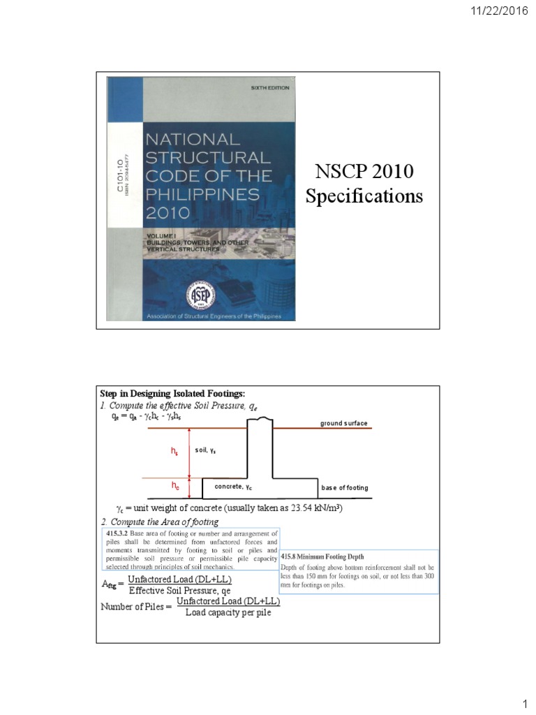 FOUNDATION RCD of Footings 1 Square FTG | PDF | Foundation (Engineering ...