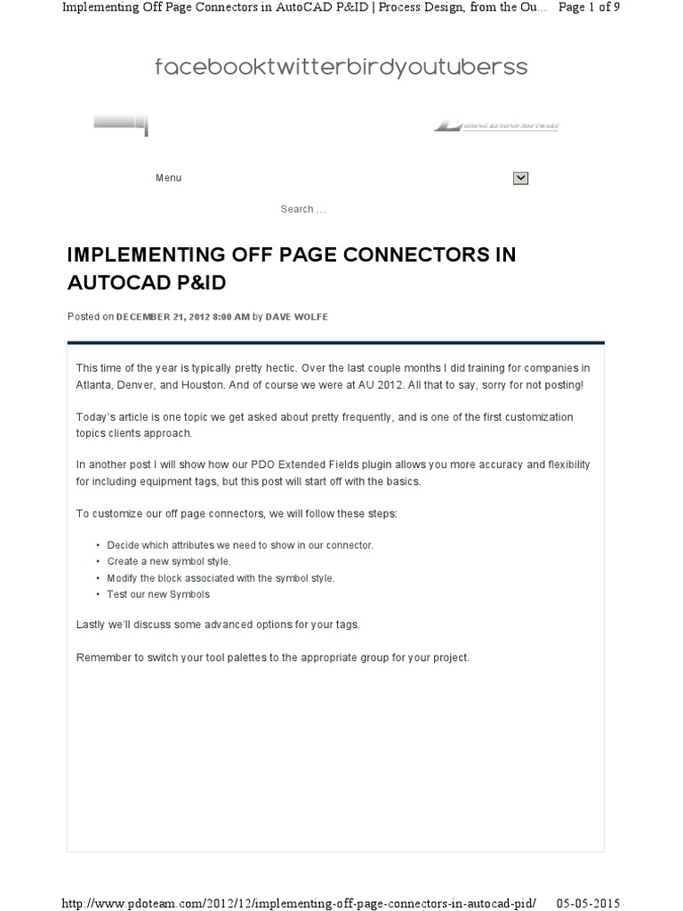 Implementing Off Page Connectors | PDF | Auto Cad | Word Press