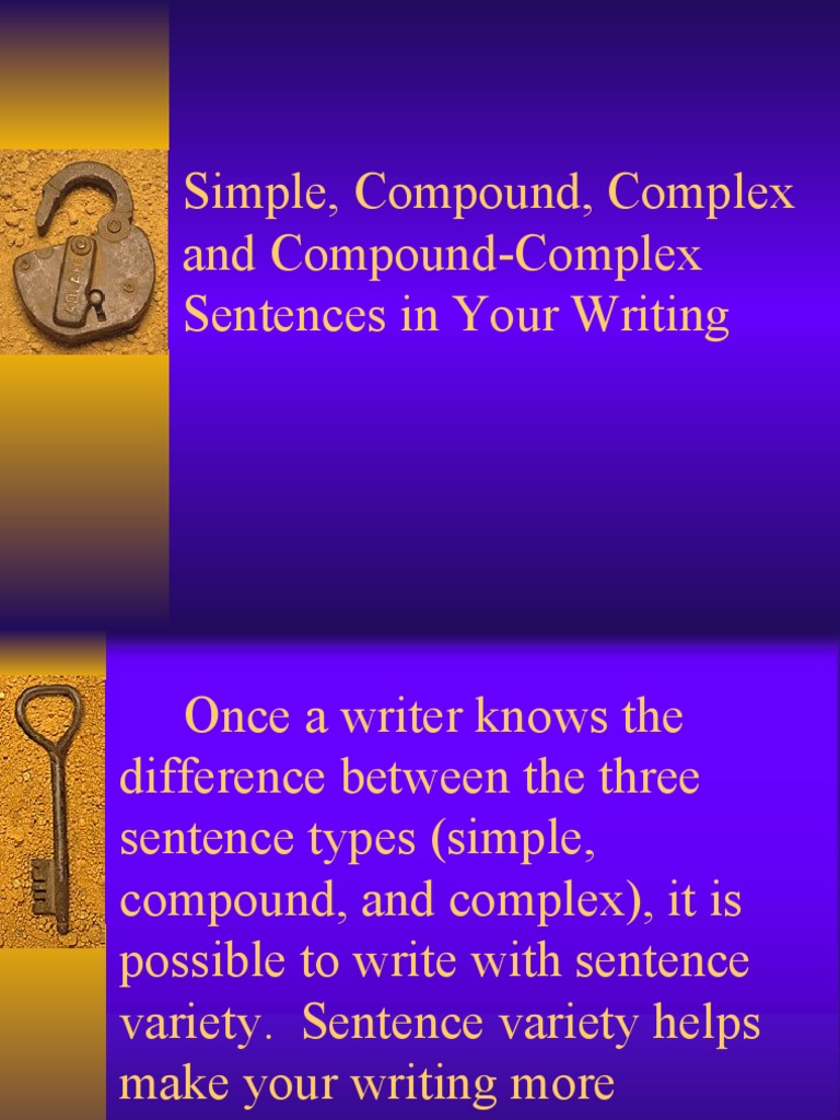 simple compound and complex sentences 2 in 1 ppt