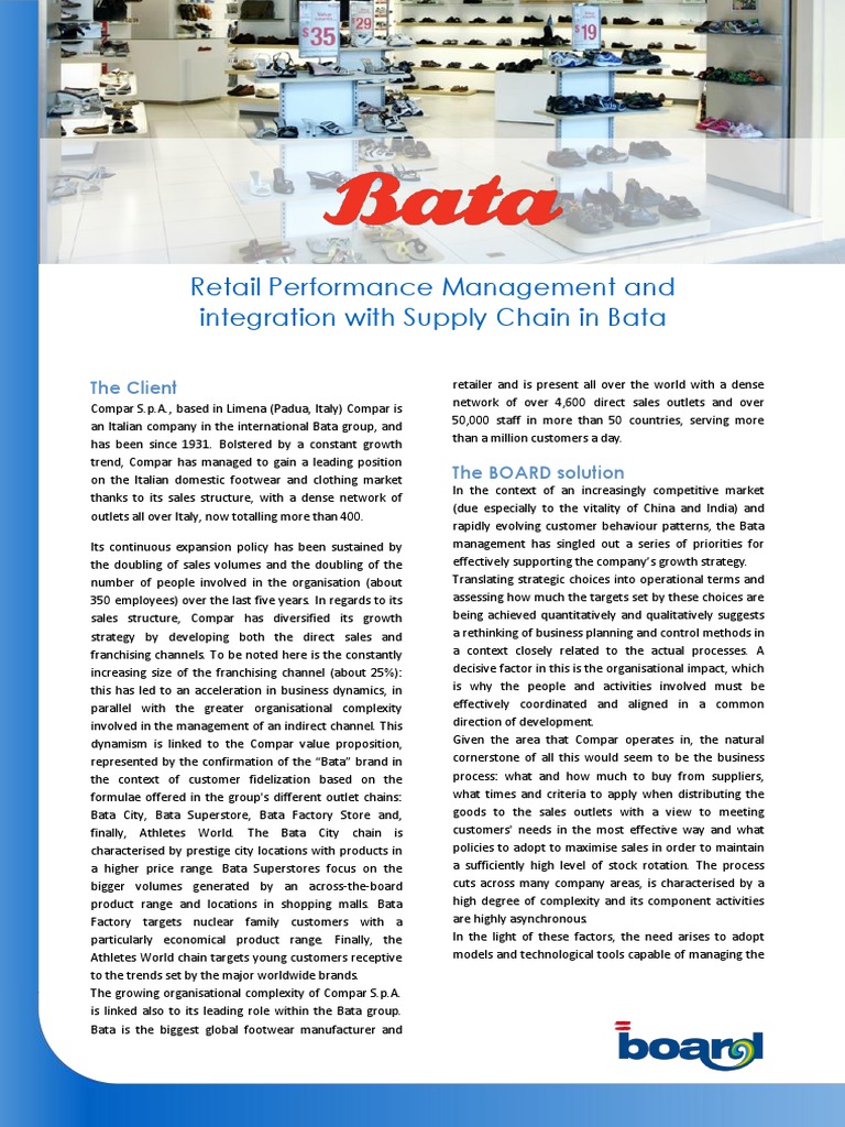 Bata Case Study | PDF | Sales | Procurement